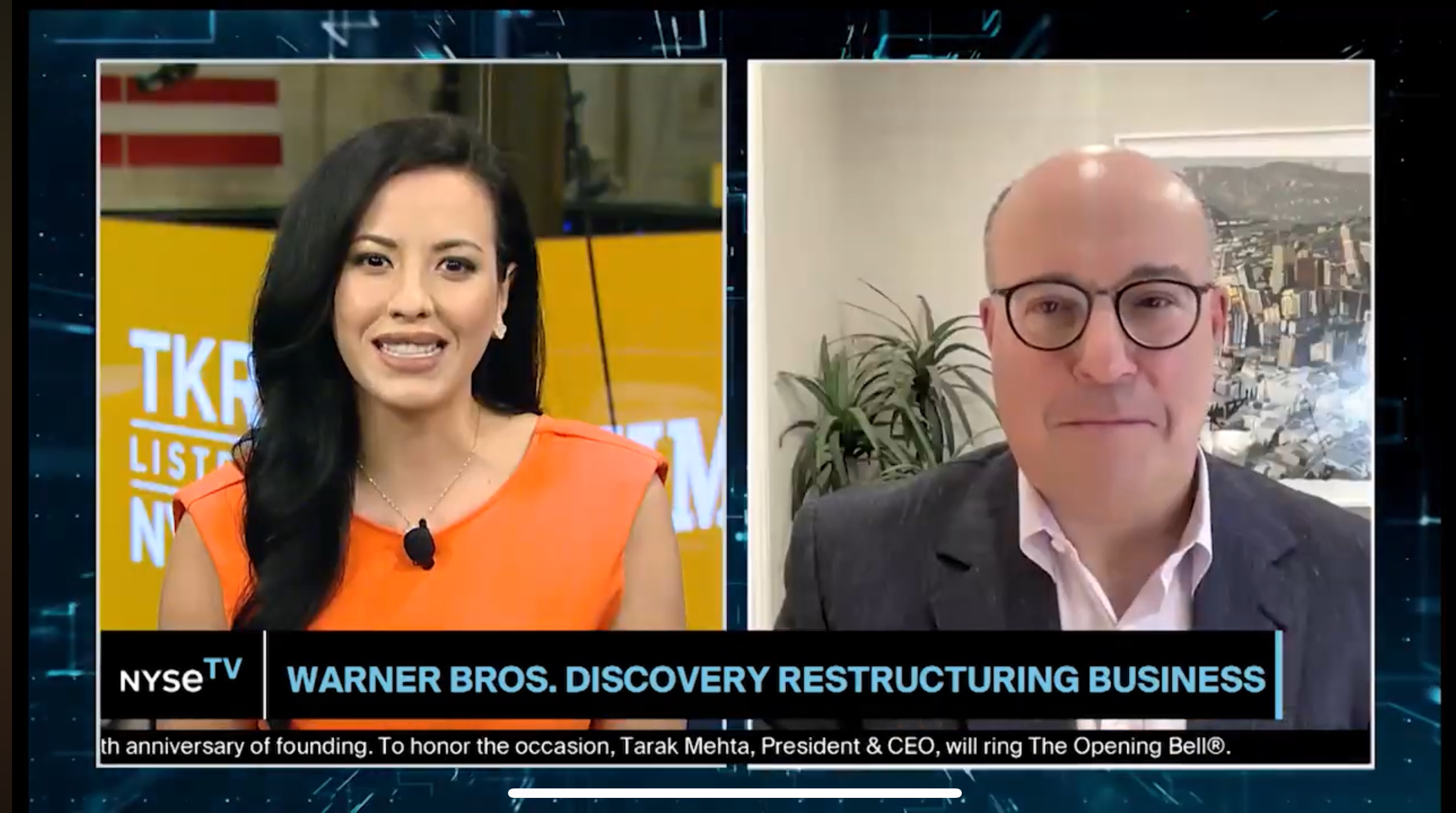 Warner Discovery Restructures: Strat Americas Interview with NYSE TV ...